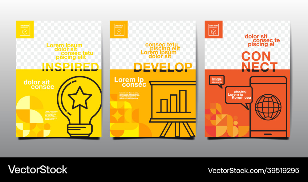 Template layout design business cover book Vector Image
