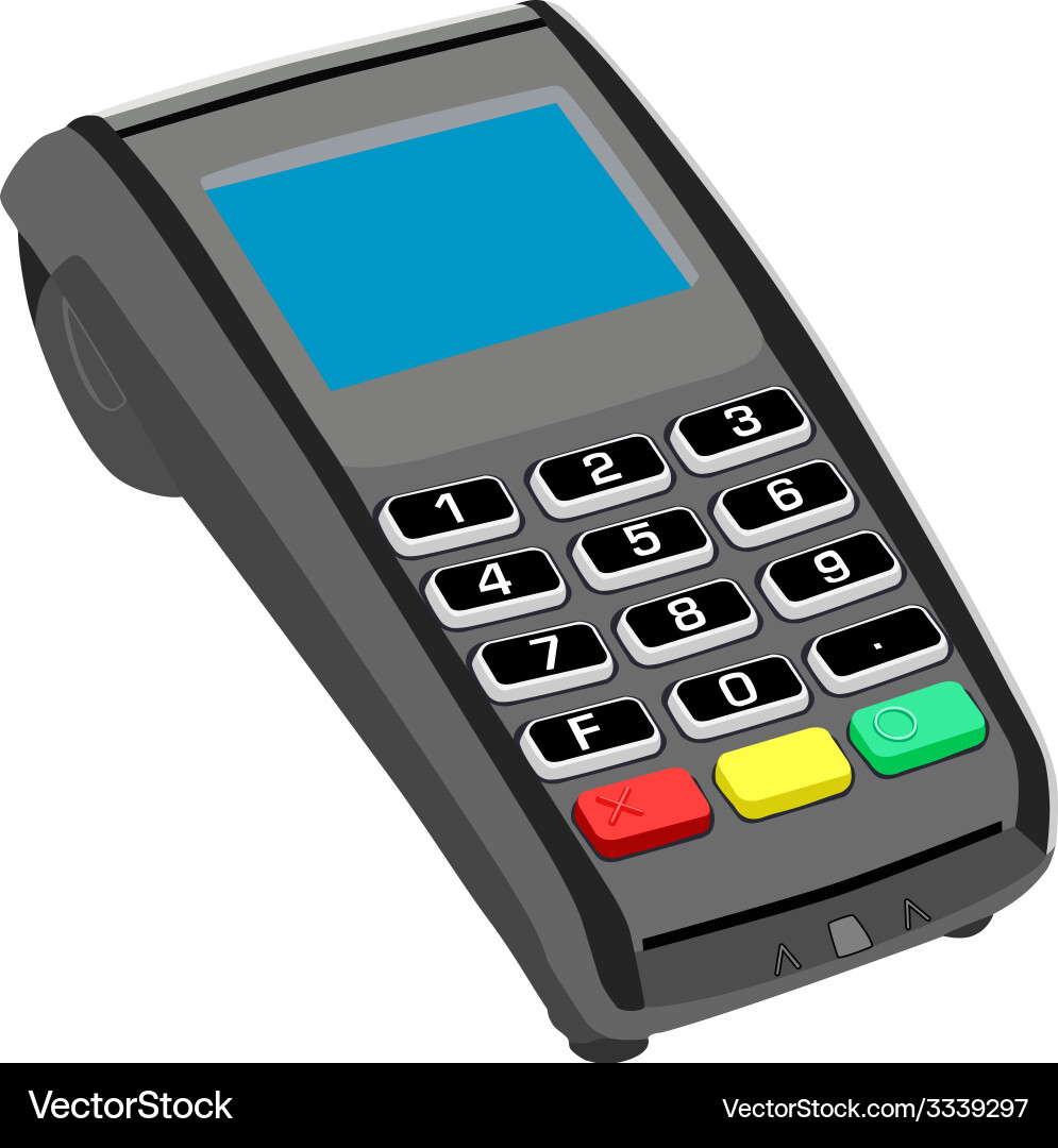 Pos terminal Royalty Free Vector Image - VectorStock