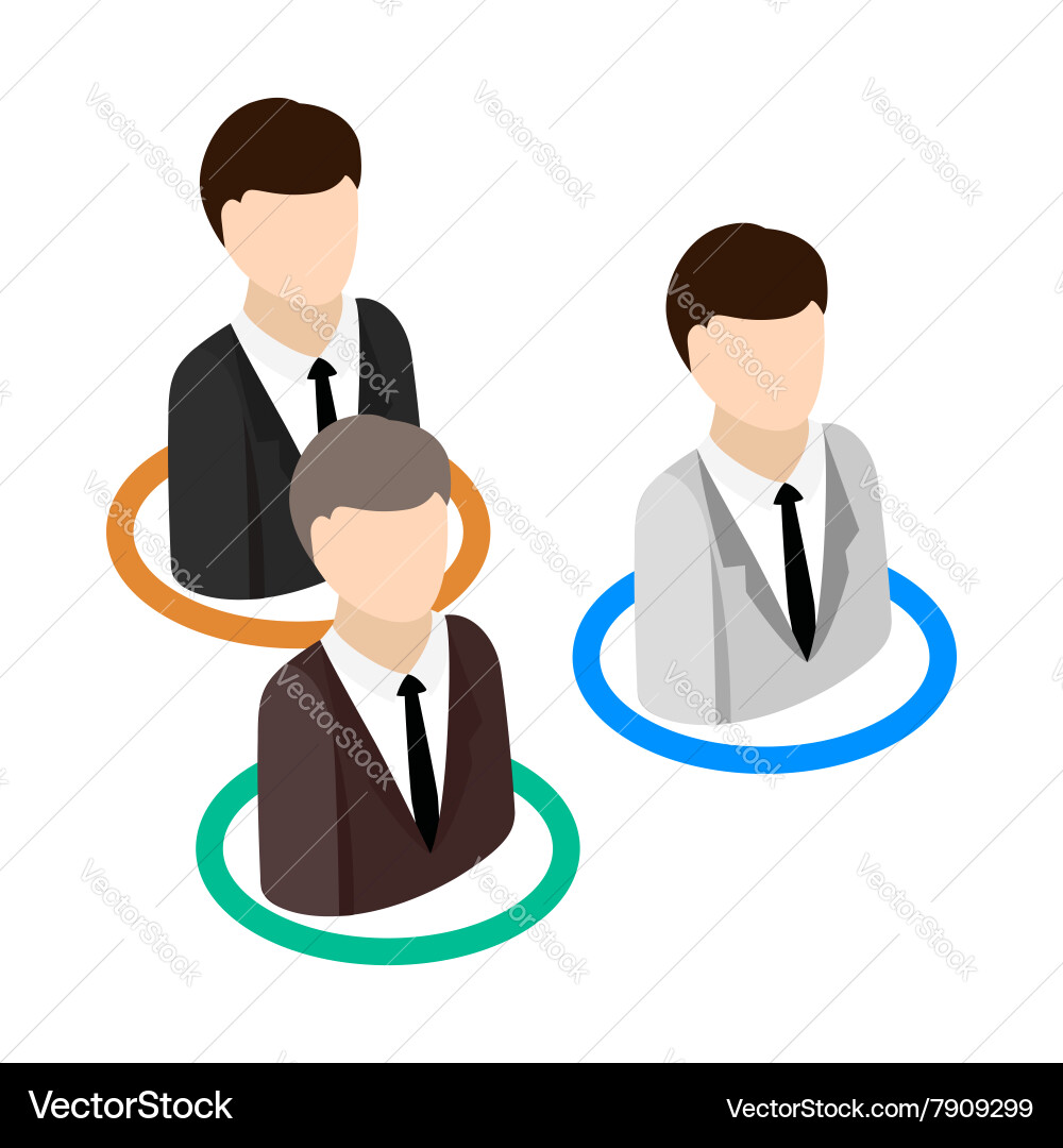 Candidates competing for one position icon Vector Image