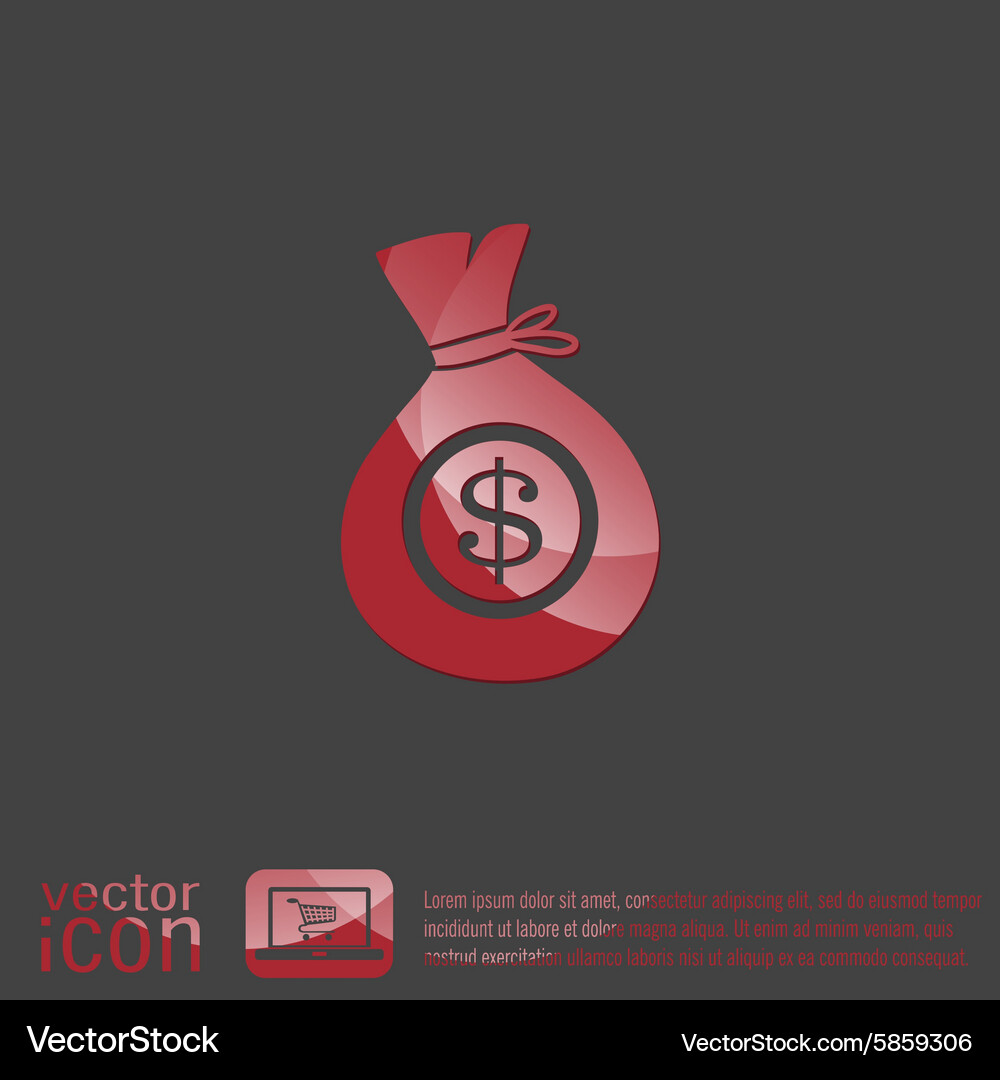 Bag of money Royalty Free Vector Image - VectorStock