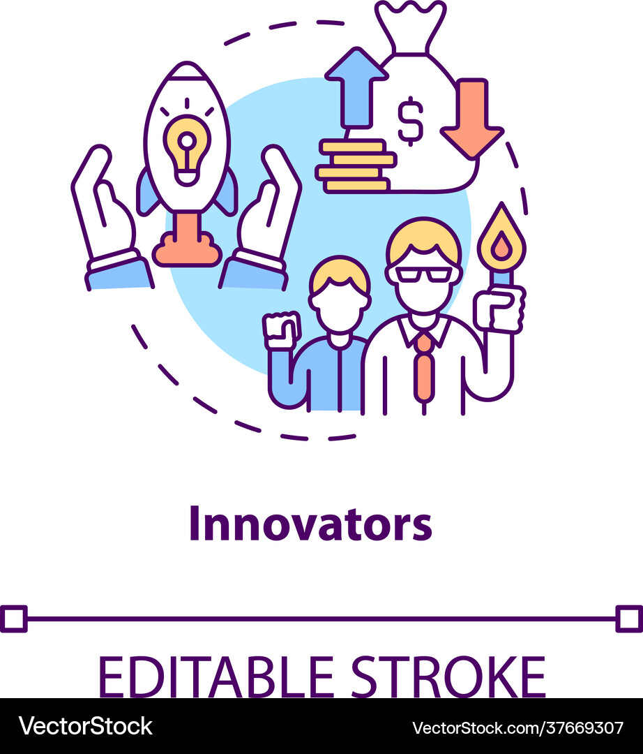 Innovators concept icon Royalty Free Vector Image