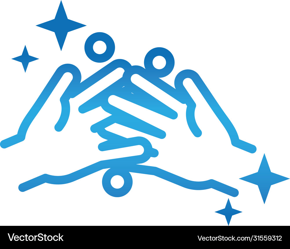 Personal hand hygiene rub hands together disease Vector Image