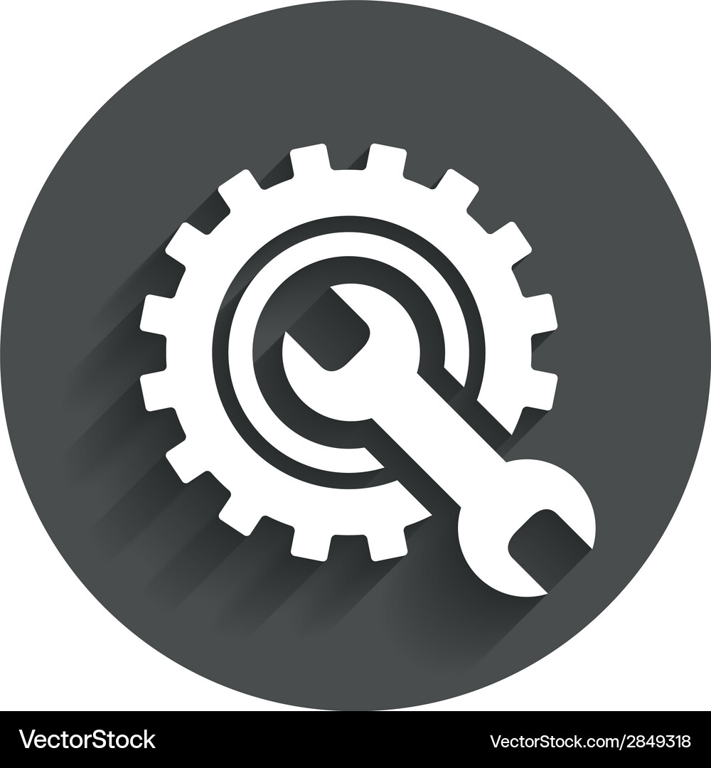 Repair tool sign icon Service symbol Royalty Free Vector
