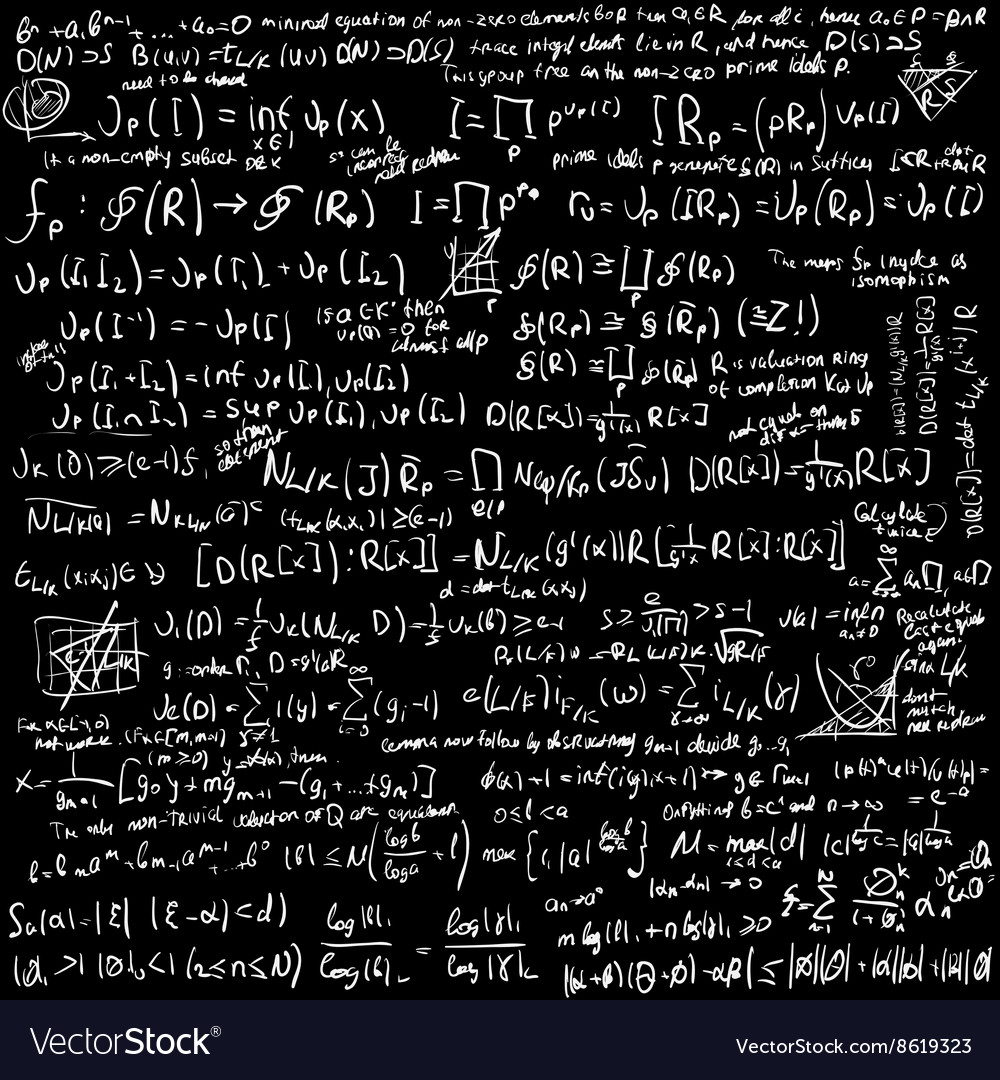 Maths background Royalty Free Vector Image - VectorStock