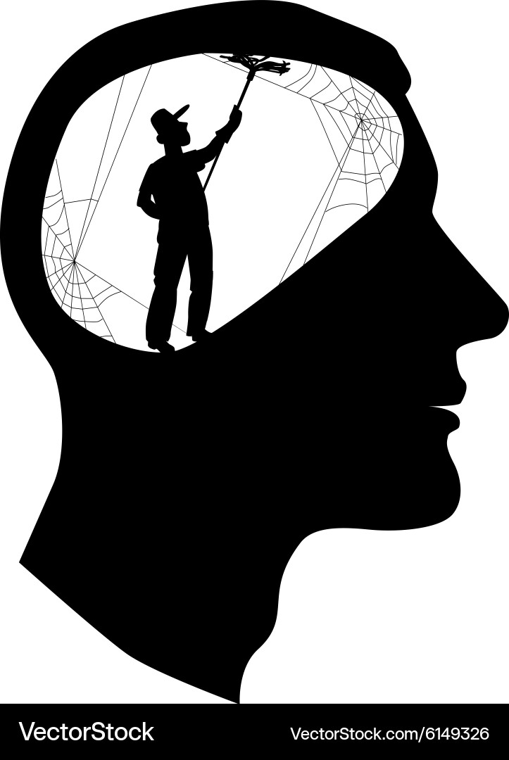 Clear your mind Royalty Free Vector Image - VectorStock