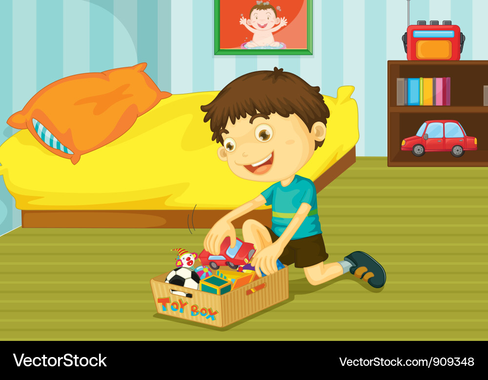 Helping at home Royalty Free Vector Image - VectorStock
