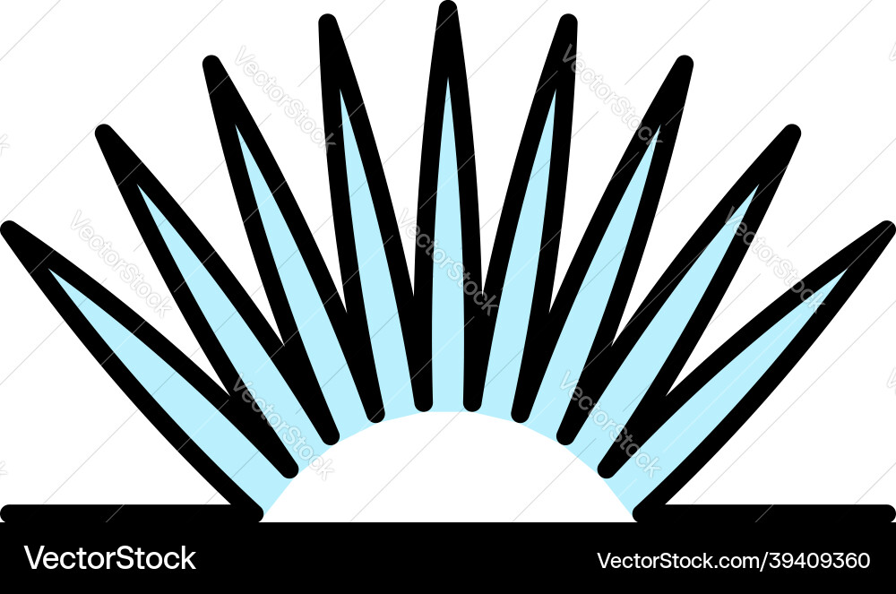 Metal spring icon color outline Royalty Free Vector Image