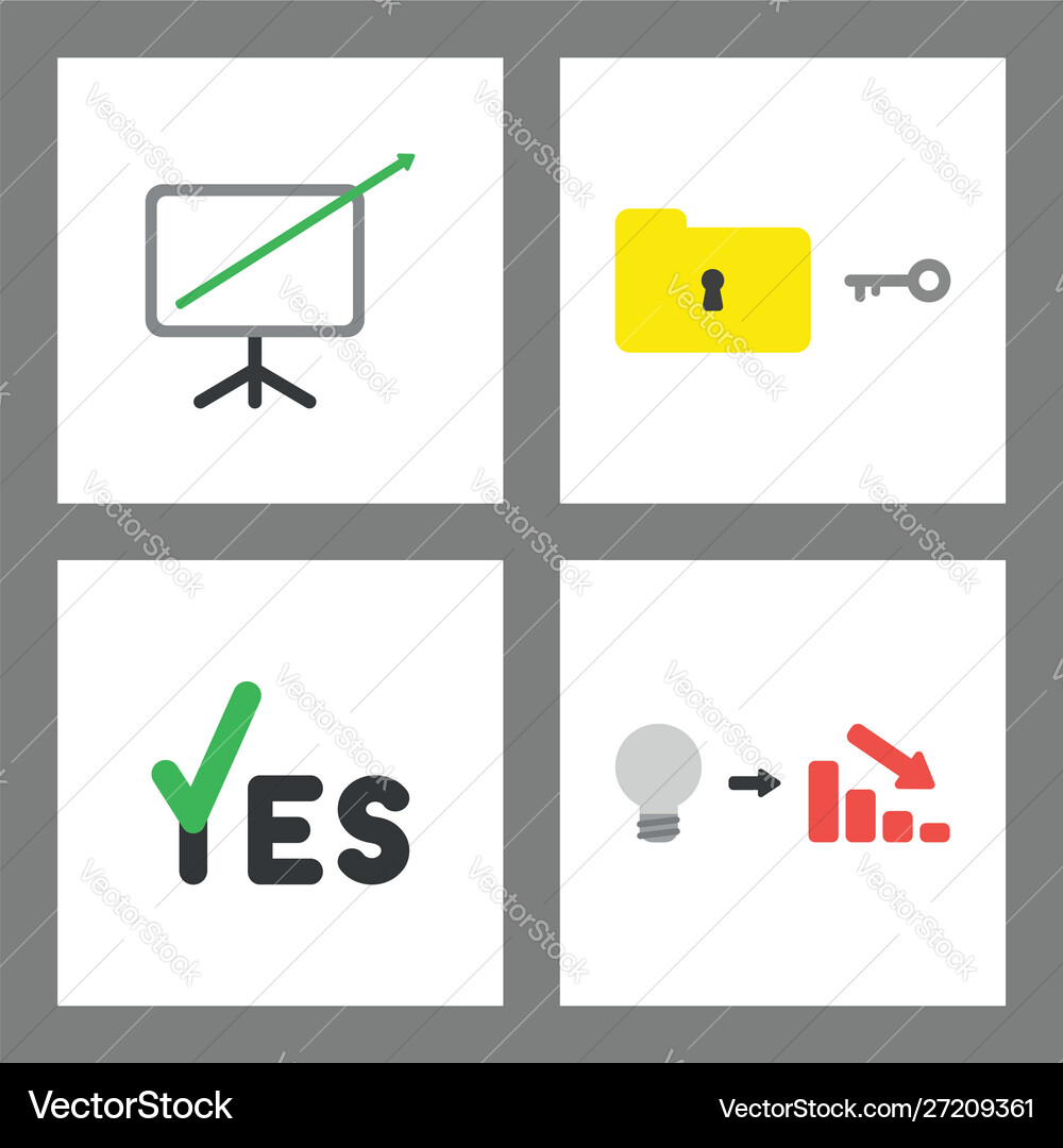 Icon concept set Royalty Free Vector Image - VectorStock