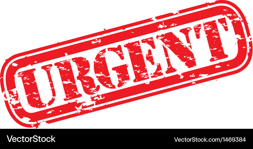 Urgent stamp Royalty Free Vector Image - VectorStock