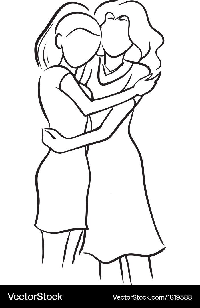 Sisters Royalty Free Vector Image - VectorStock