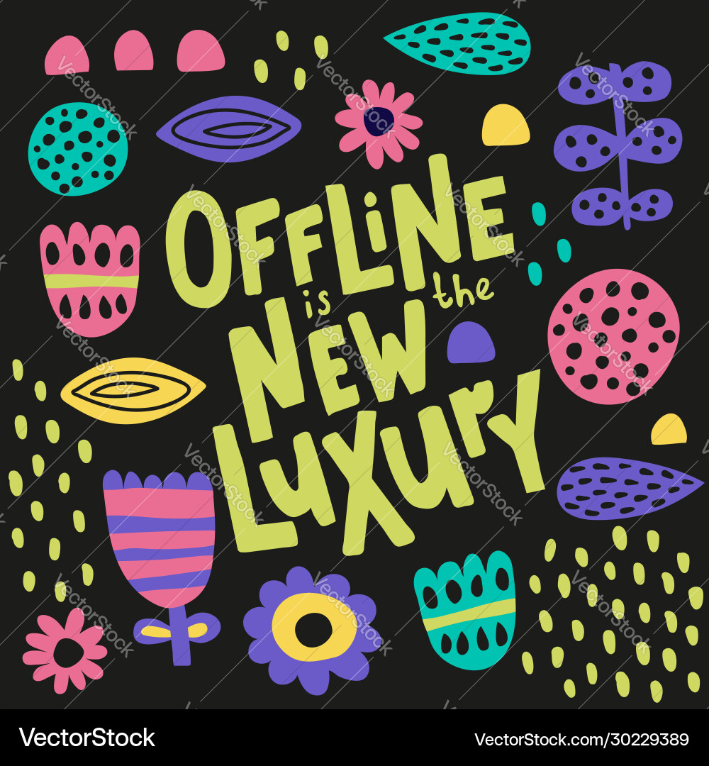 Offline lettering-05 Royalty Free Vector Image