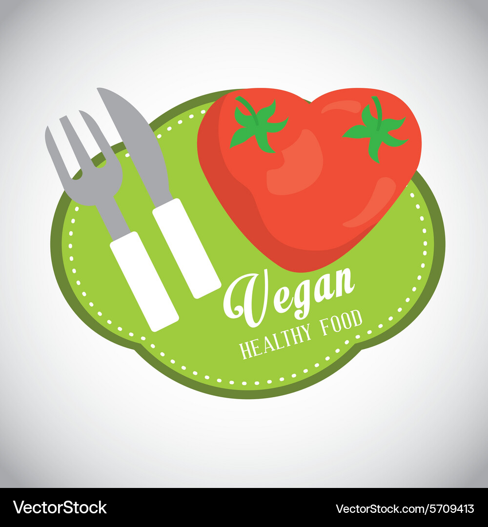 Vegan food design Royalty Free Vector Image - VectorStock