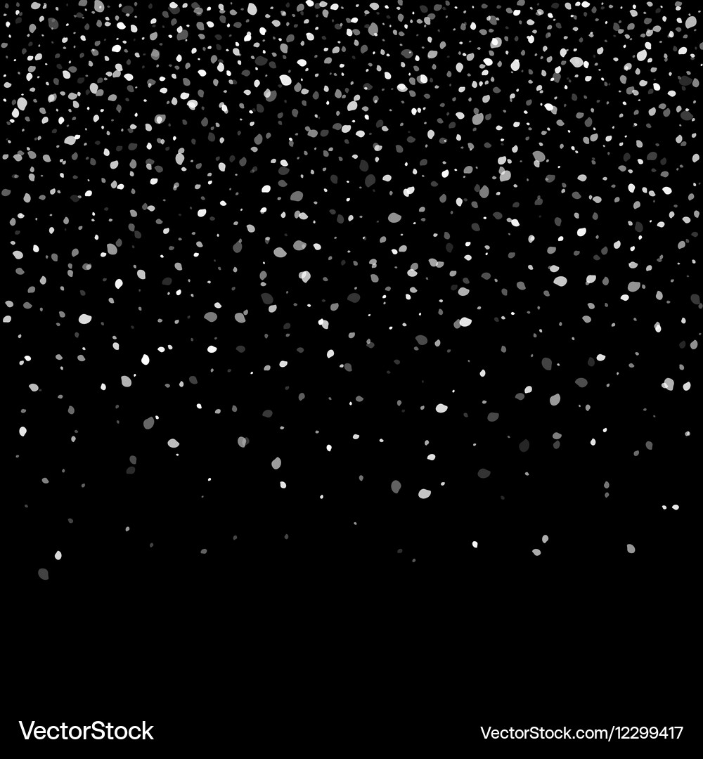 Abstract creative christmas falling snow isolated Vector Image