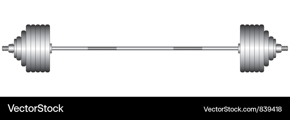 Barbell Royalty Free Vector Image - VectorStock