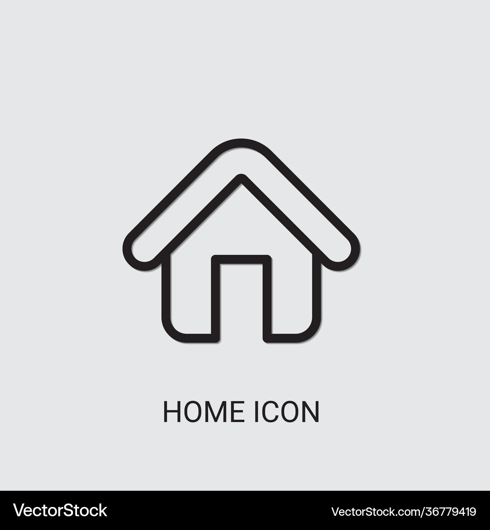 Home icon Royalty Free Vector Image - VectorStock