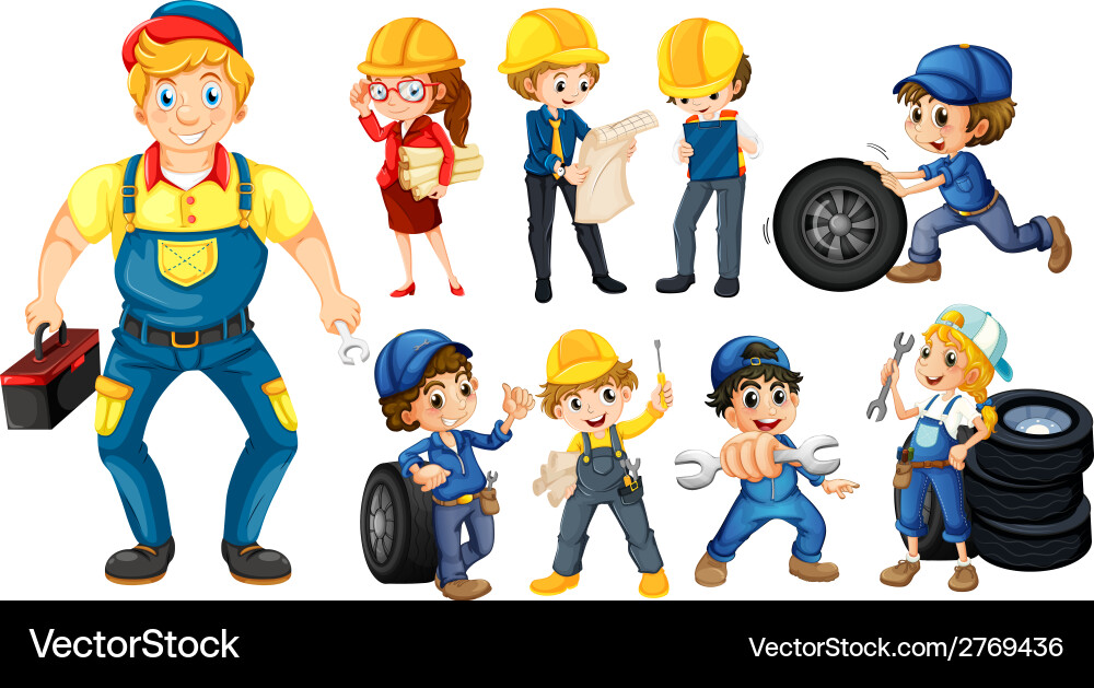 Workers Royalty Free Vector Image - VectorStock