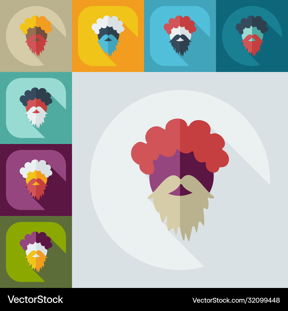 Flat modern design with shadow icons australian Vector Image