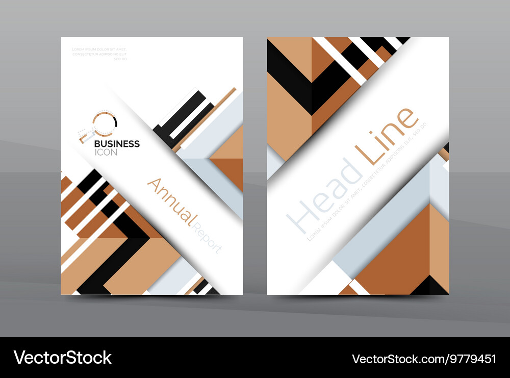 A4 annual report cover Royalty Free Vector Image