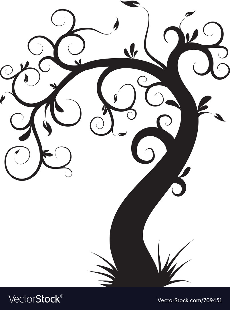 Decorative tree Royalty Free Vector Image - VectorStock