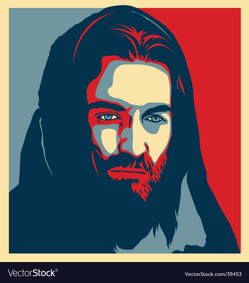 Jesus illustration Royalty Free Vector Image - VectorStock