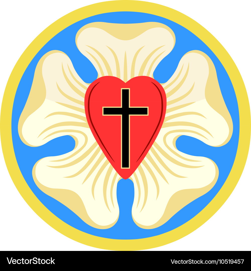 Luther Rose Emblem Royalty Free Vector Image - VectorStock