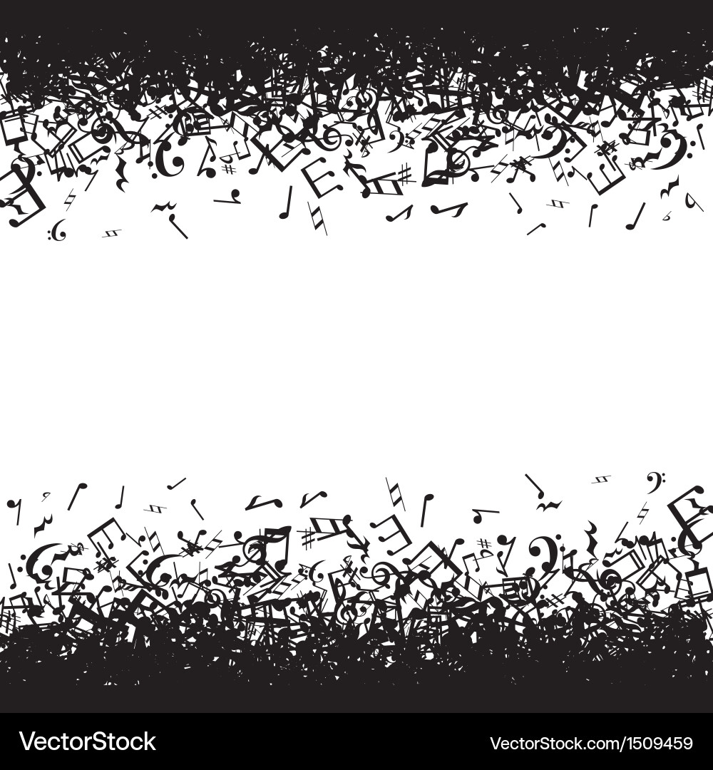 Music border Royalty Free Vector Image - VectorStock