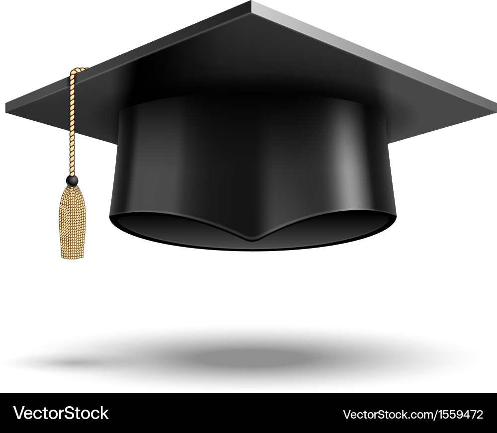 Student hat Royalty Free Vector Image - VectorStock