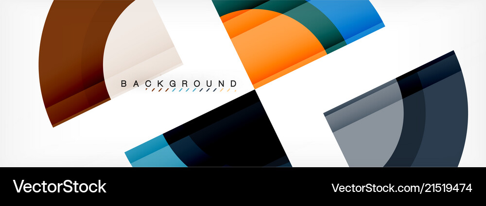 Circular geometric abstract background Royalty Free Vector