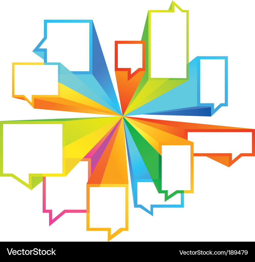 Callouts icons Royalty Free Vector Image - VectorStock