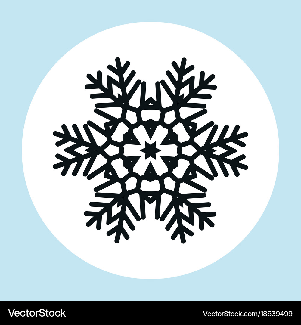 Snowflake logo snow icon Royalty Free Vector Image