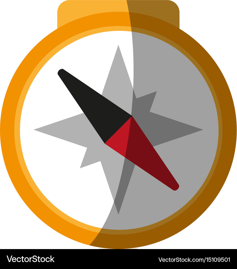 Navigation compass icon image Royalty Free Vector Image - VectorStock