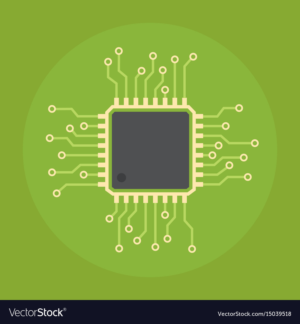 Computer chip icon Royalty Free Vector Image - VectorStock Computer chip icon Royalty Free Vector Image - VectorStock