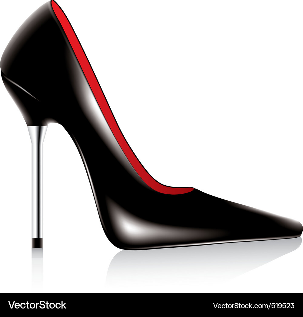 High heel shoe Royalty Free Vector Image - VectorStock