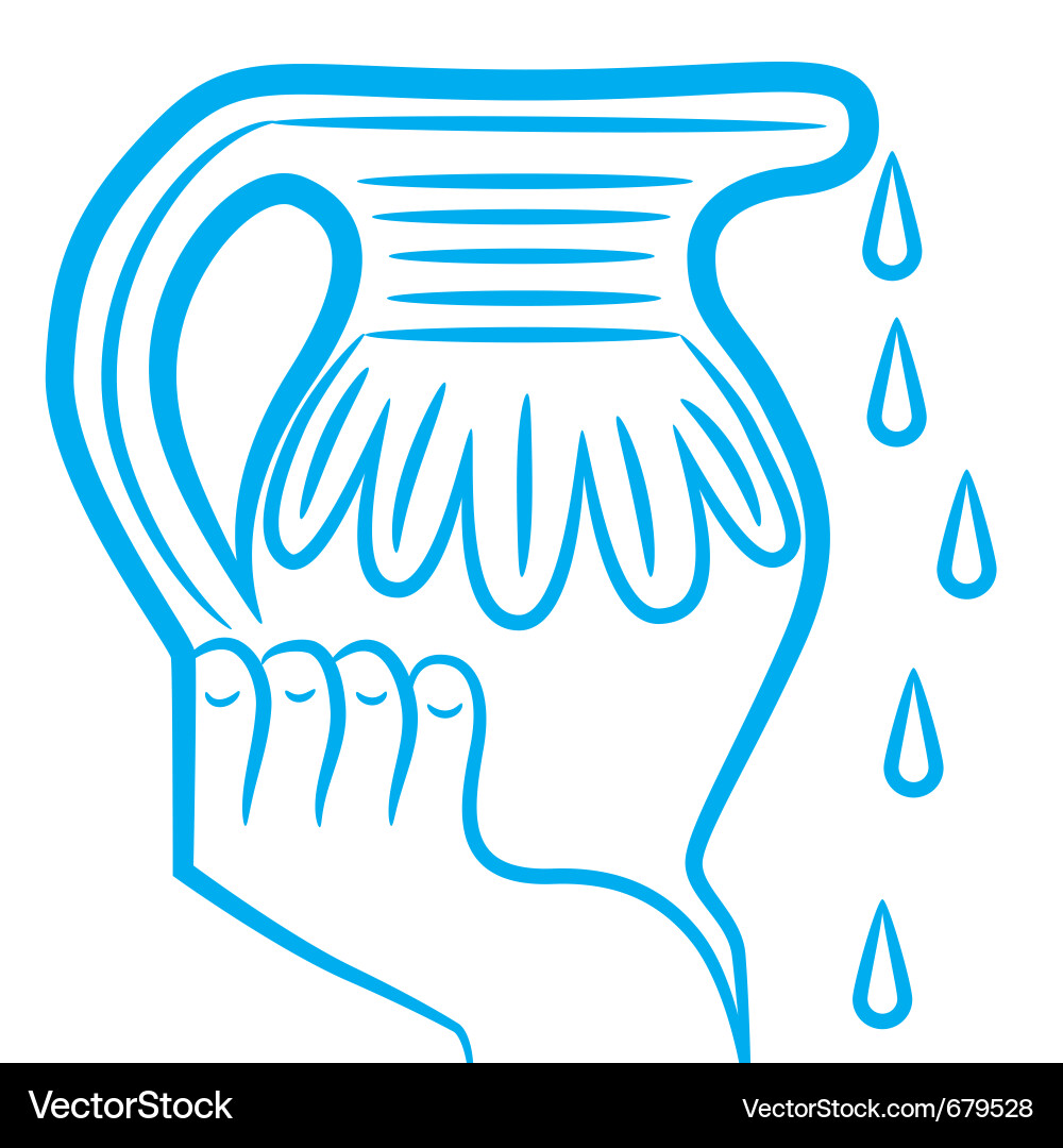 Zodiac sign aquarius logo Royalty Free Vector Image