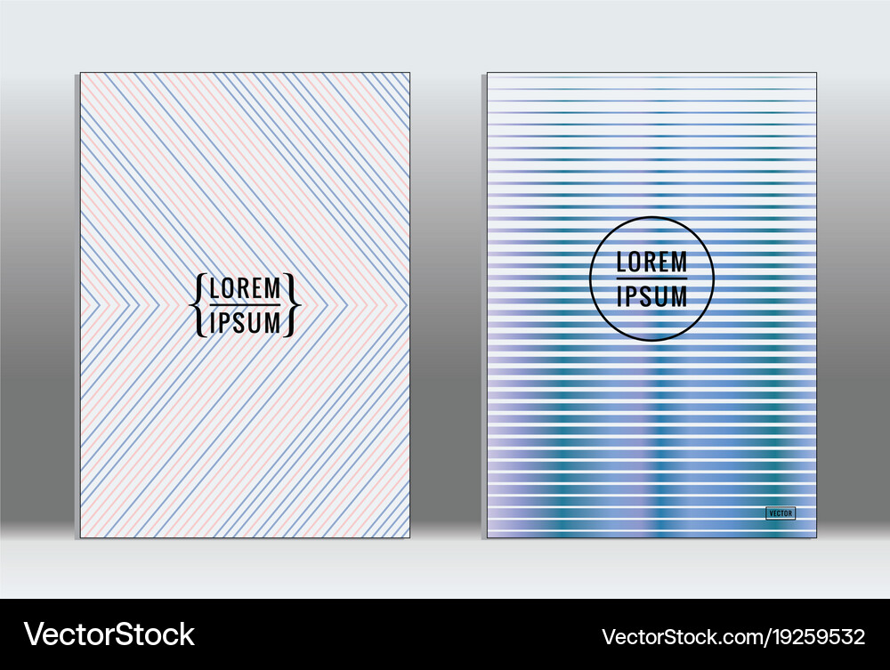 Graphic geometric covers Royalty Free Vector Image