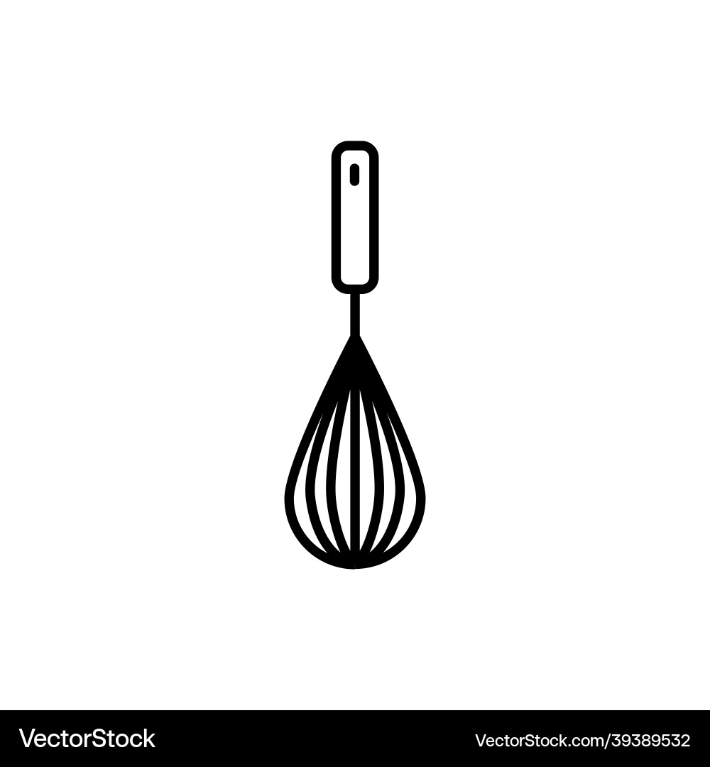 Whisk icon mixer kitchen beater cooking Royalty Free Vector