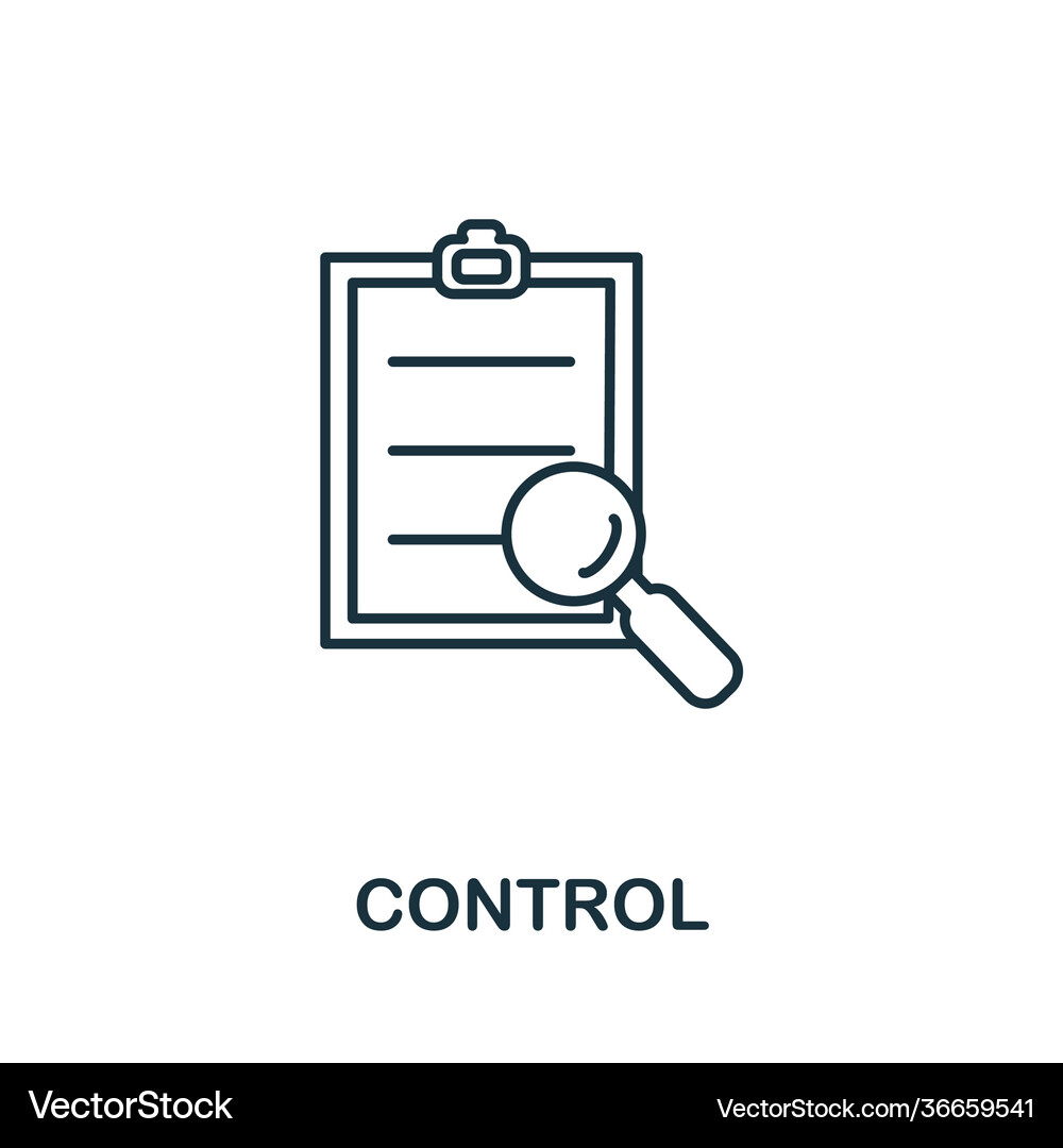 Control icon simple from startup collection Vector Image