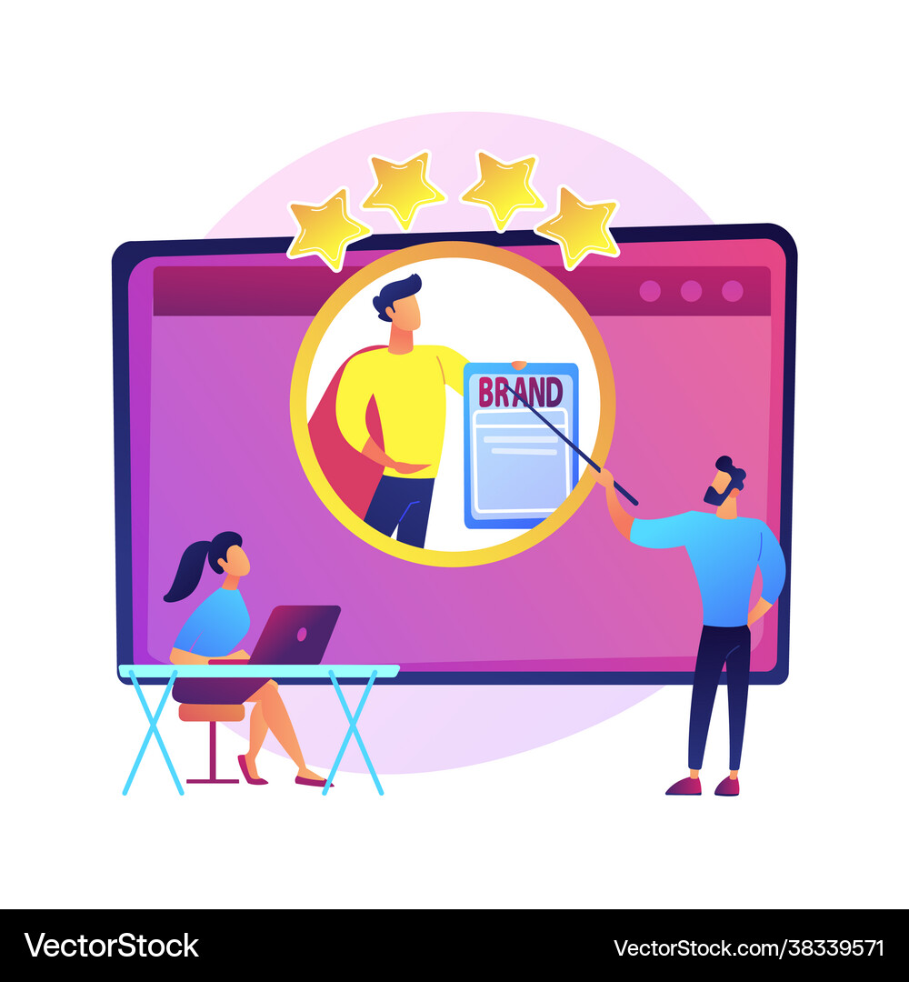 Personal branding course concept metaphor Vector Image