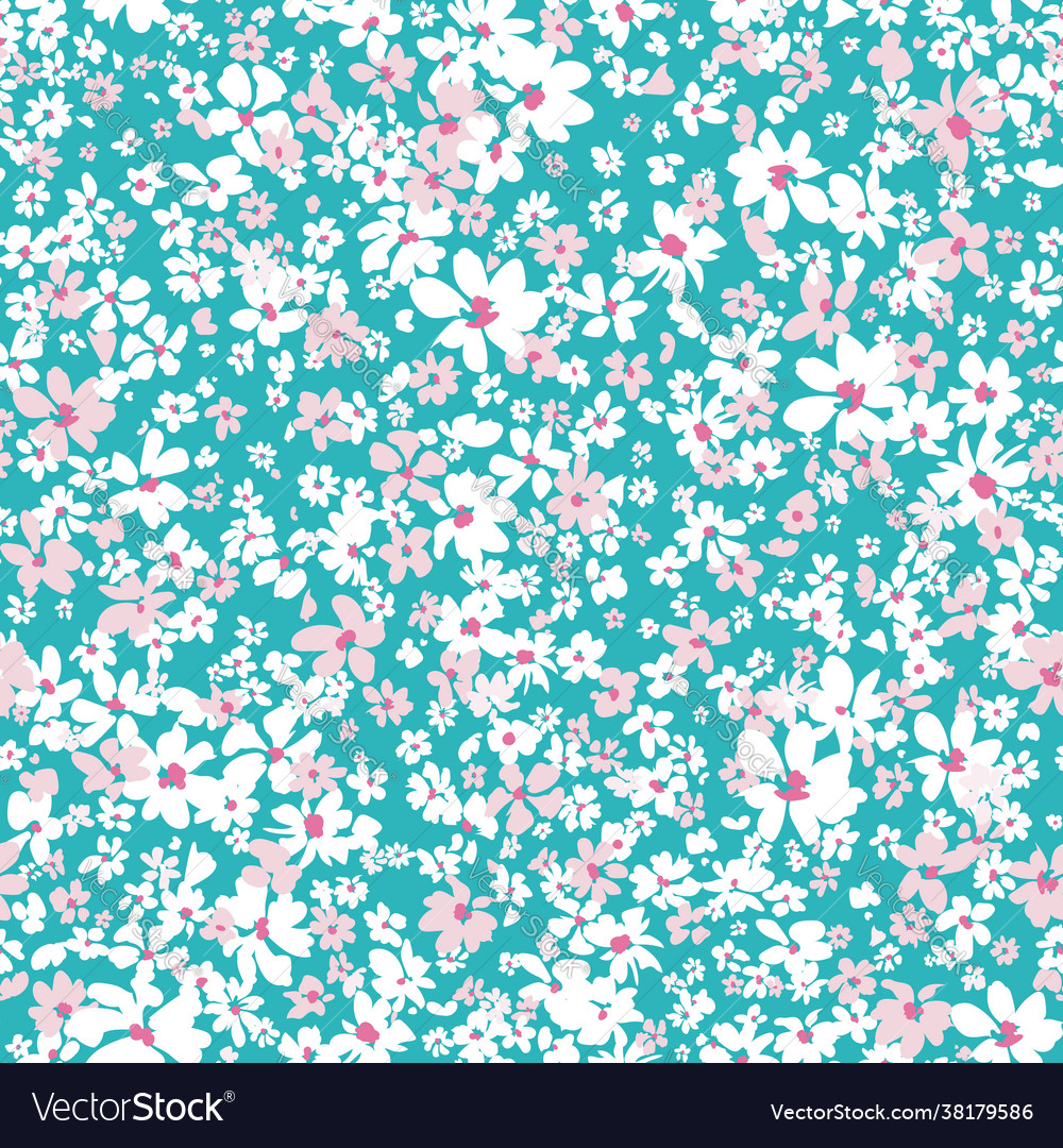 Floral seamless background for spring Royalty Free Vector