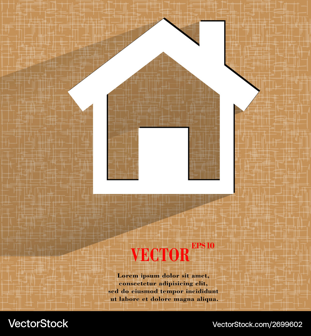 House flat modern web design on a flat geometric Vector Image