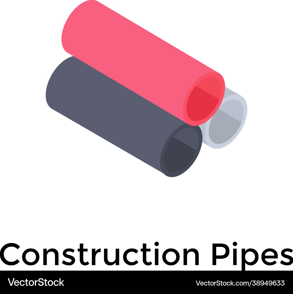 Construction pipes Royalty Free Vector Image - VectorStock