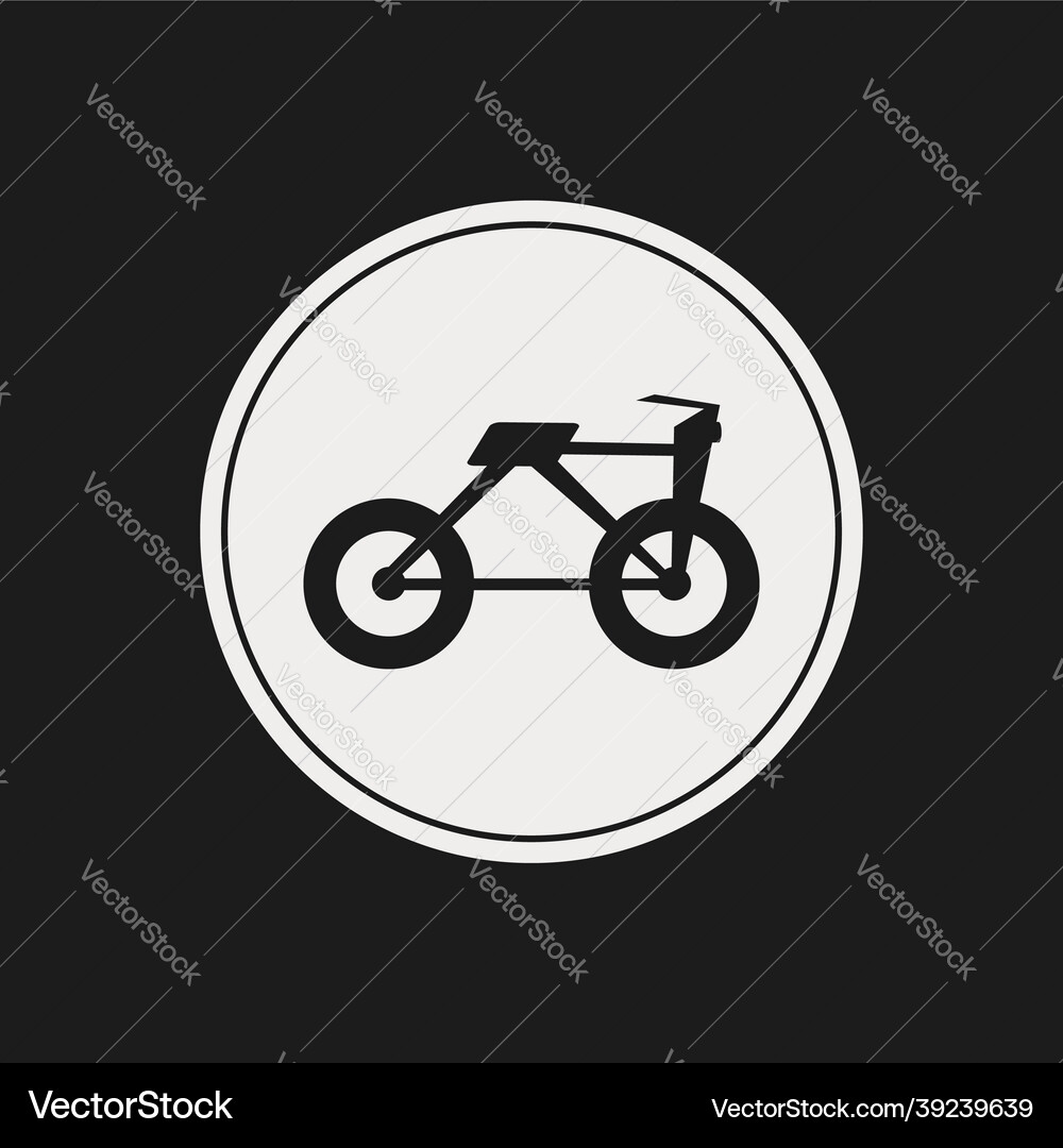 Cycle symbol on the white circle background Vector Image
