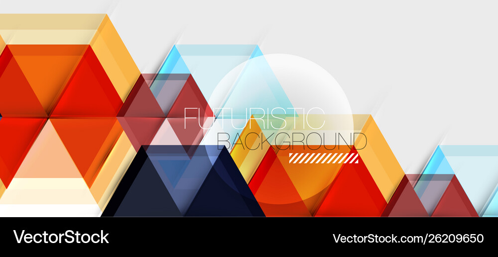 Geometric triangle and hexagon abstract background