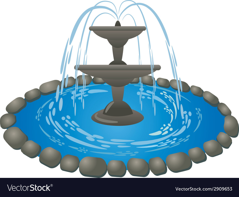 Fountain Royalty Free Vector Image - VectorStock