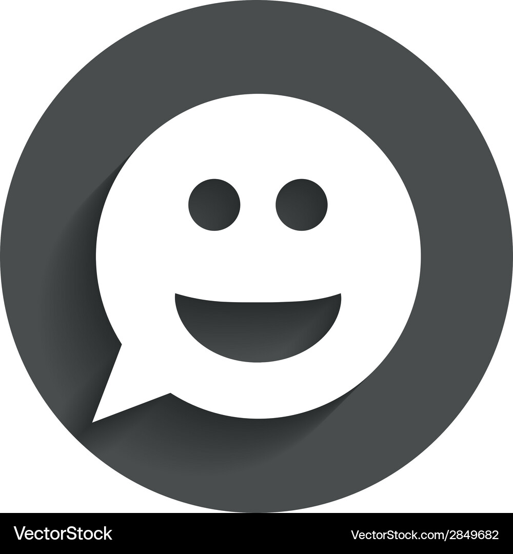 Smile face sign icon Smiley symbol Royalty Free Vector Image