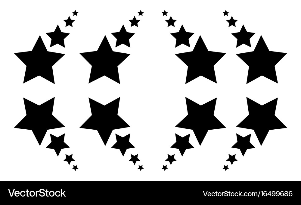 Background black star Royalty Free Vector Image