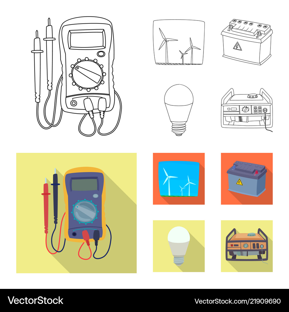 Design electricity and electric sign Royalty Free Vector