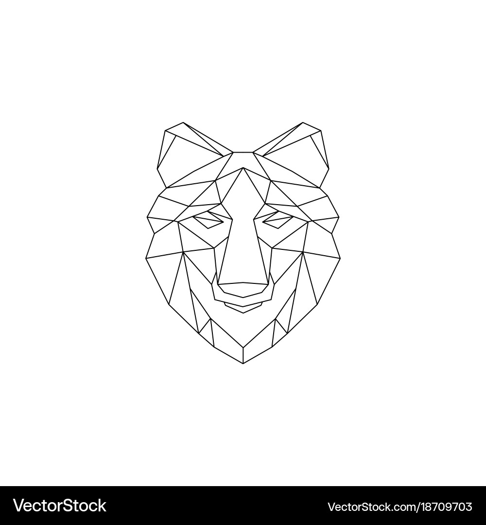 Polygonal geometric animals Royalty Free Vector Image