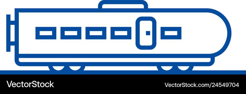 Modern train line icon concept train flat Vector Image