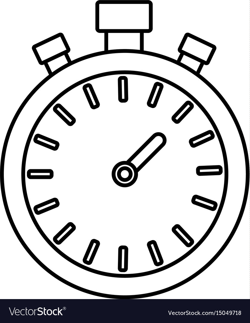 Chronometer device icon Royalty Free Vector Image
